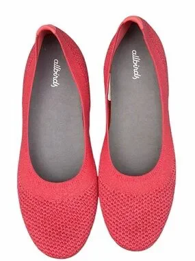 allbirds | Shoes | Allbirds Tree Breezers Ballet Flats Pink Coral Knit ...